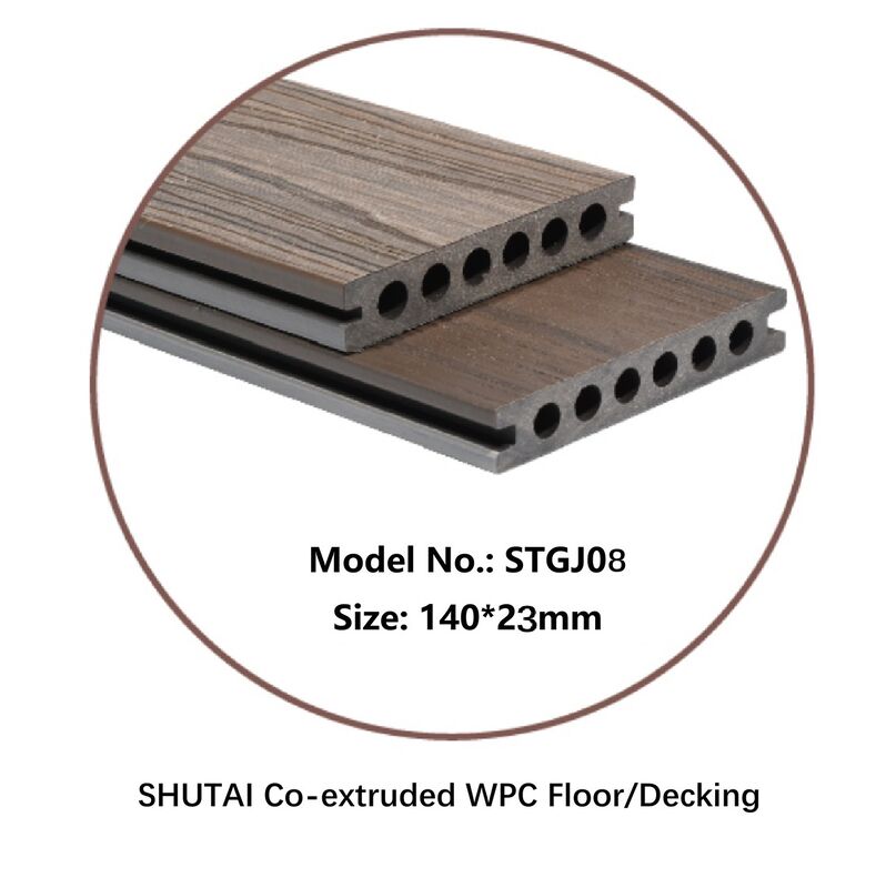 Cold Light Silver Composite Wood Decking Featuring Weather Resistance ...